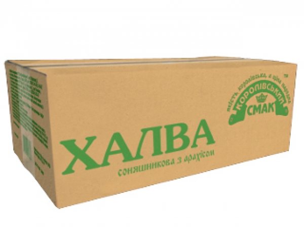 ХАЛВА ПОДСОЛНЕЧНАЯ С АРАХИСОМ, 6КГ